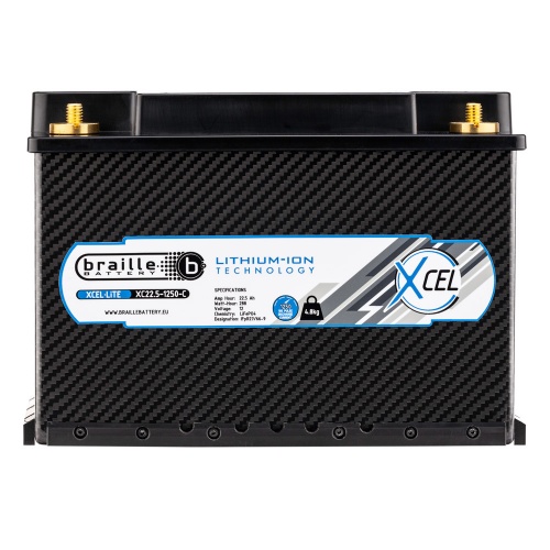 Braille XC22.5-1250-C XCEL-LITE Lithium Battery | MSAR