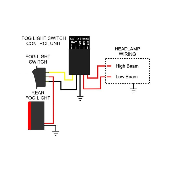 Cartek Fog Light Switch Control Unit | CD-ES-FC2 | MSAR