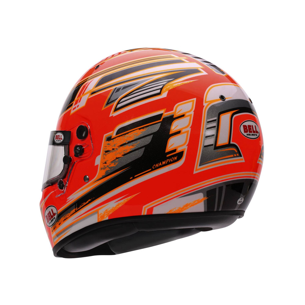 Bell KC7-CMR Kart Helmet Champion Orange | 1311 | MSAR