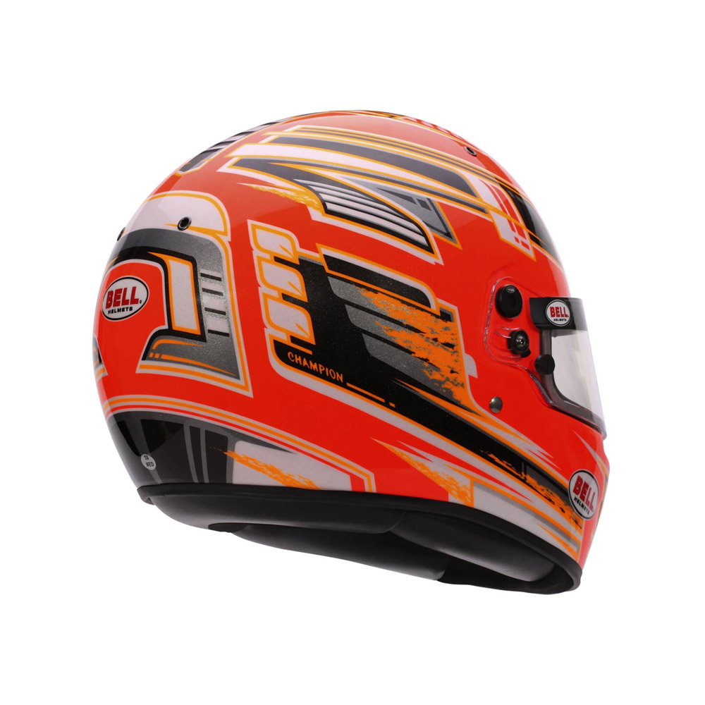 Bell KC7-CMR Kart Helmet Champion Orange | 1311 | MSAR