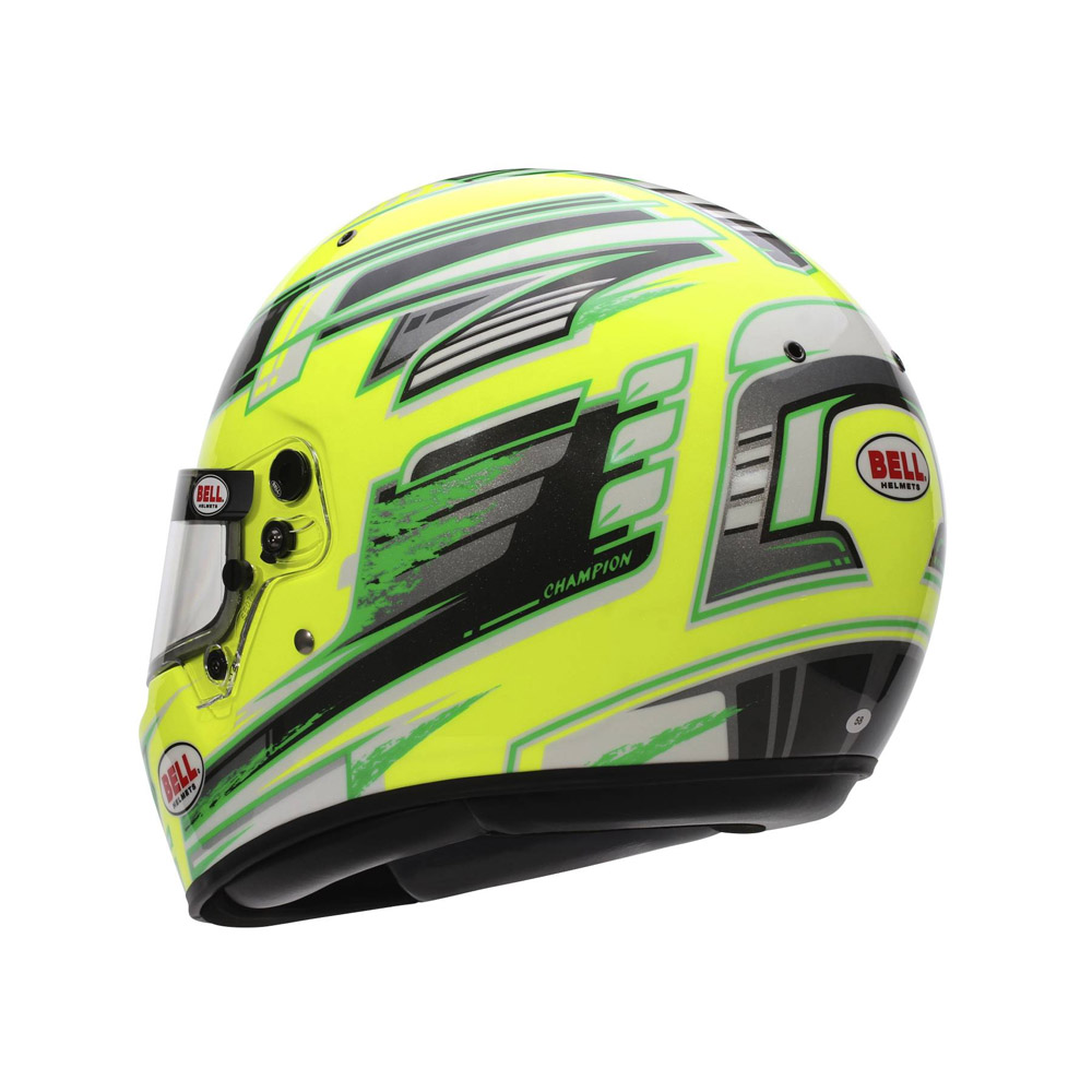 Bell KC7-CMR Kart Helmet Champion Yellow | 1311 | MSAR