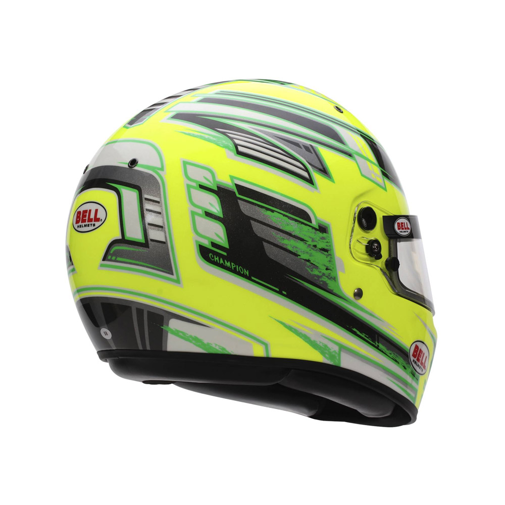 Bell KC7-CMR Kart Helmet Champion Yellow | 1311 | MSAR