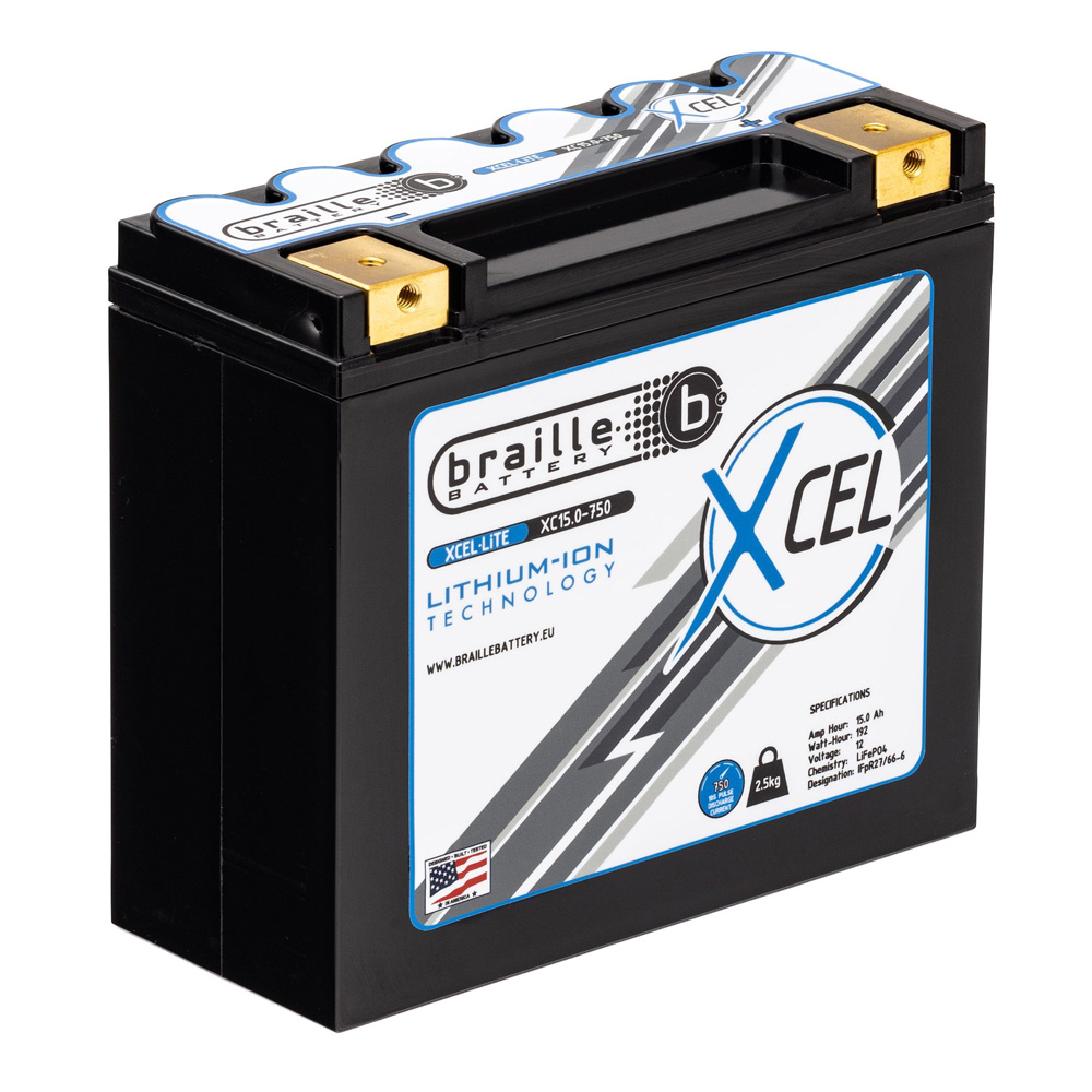 Braille XC15.0-750 XCEL-LITE Lithium Battery | MSAR