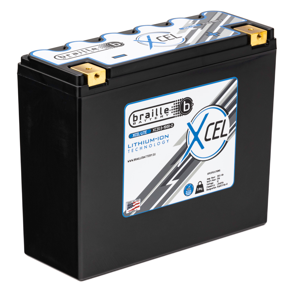 Braille XC20.0-1000-2 XCEL-LITE Lithium Battery | MSAR