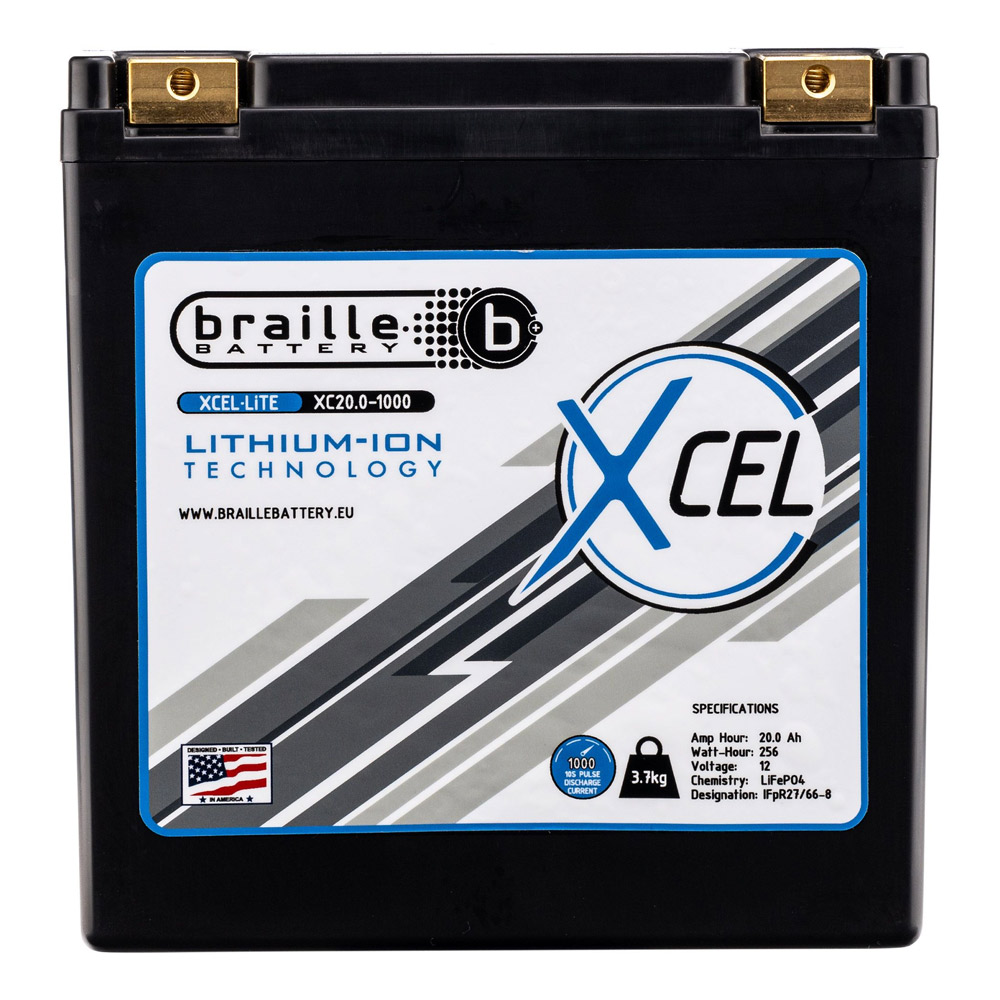 Braille XC20.0-1000 XCEL-LITE Lithium Battery | MSAR
