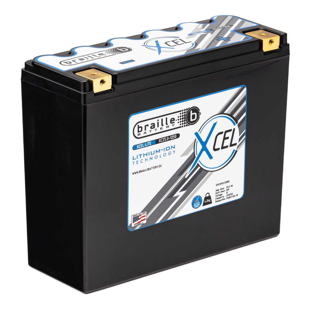 Braille XC25.0-1250 XCEL-LITE Lithium Battery | MSAR