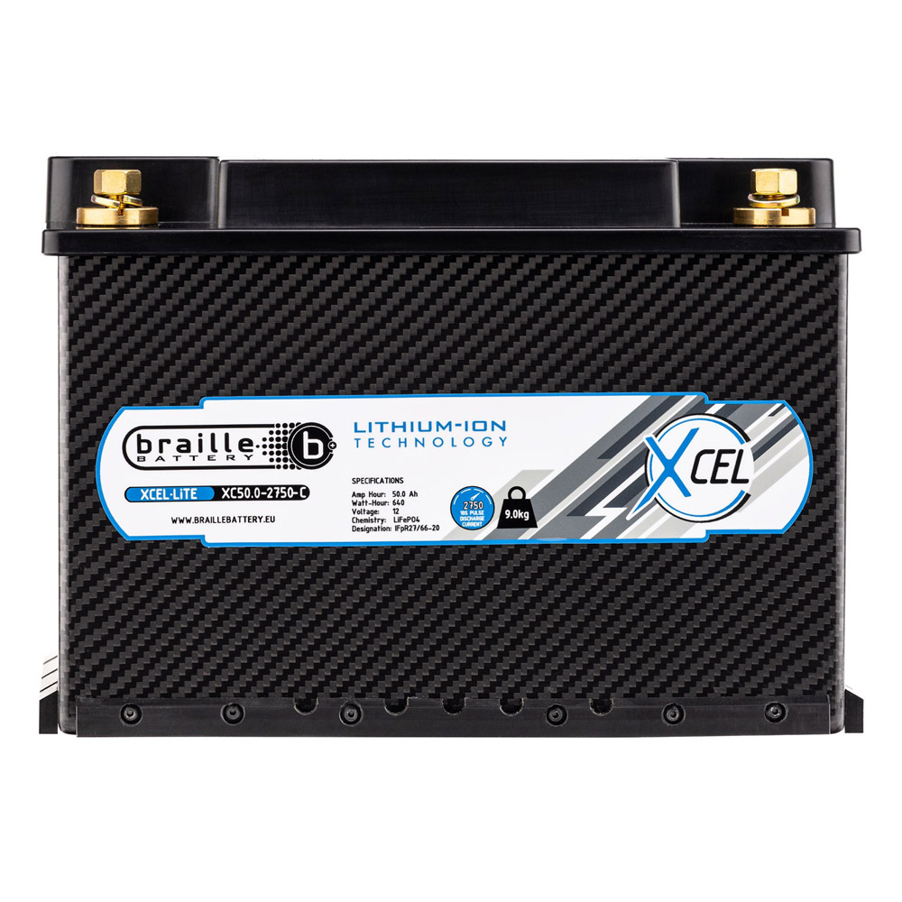 Braille XC50.0-2750-C XCEL-LITE Lithium Battery | MSAR