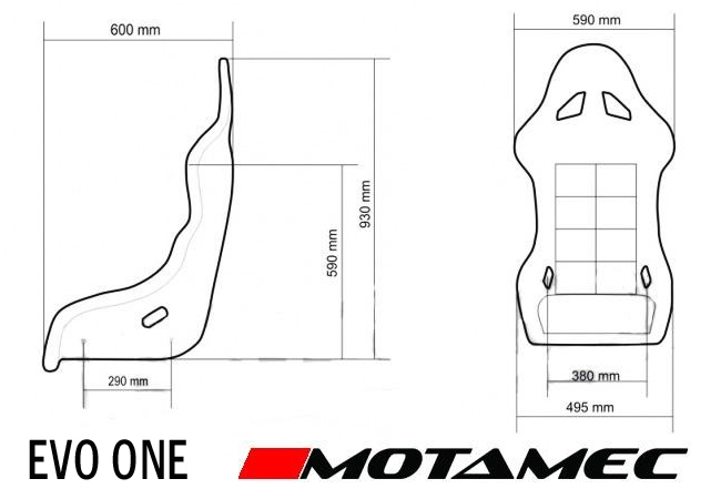 Buy Motamec Evo One GRP Seat | MTEVOONE-BLK | MSAR