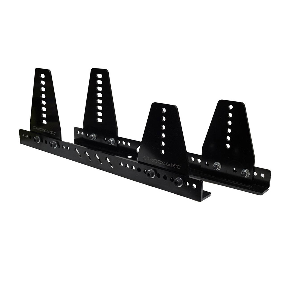 Motamec Alloy Side Seat Mounts Black | SM6P-BK | MSAR