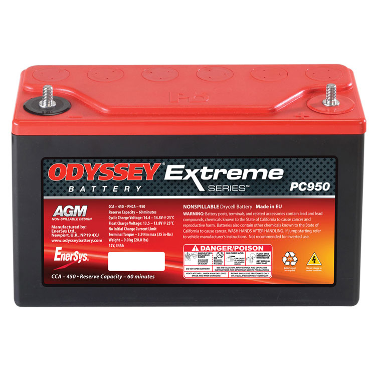 Odyssey Extreme Racing 30 Battery - PC950 | MSAR