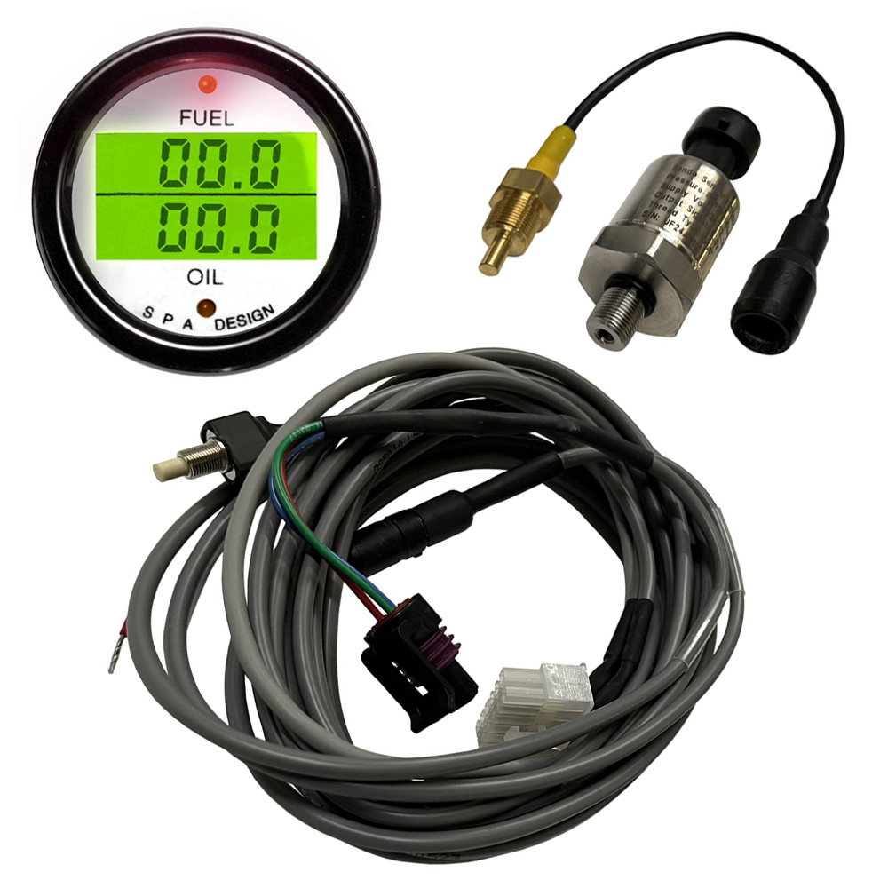 Buy SPA Dual Fuel Press / Oil Temp Gauge | DG212 | MSAR