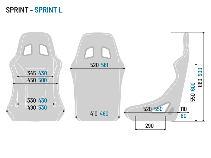 Sparco Sprint Steel Framed Seat | BRR0003B0K0100 | MSAR