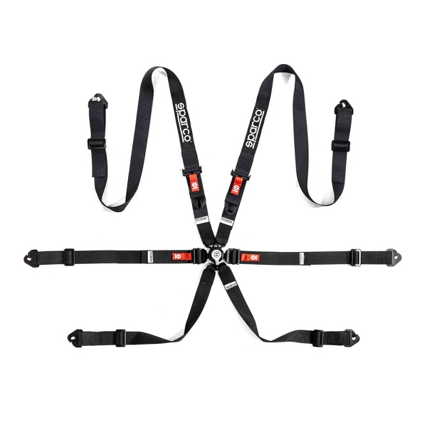 Sparco Competition H-2 PD Steel 6pt Harness BRN0002B0 | MSAR