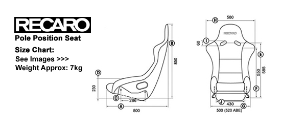 Buy Recaro Pole Position ABE Seat | 070.77.0885 | MSAR